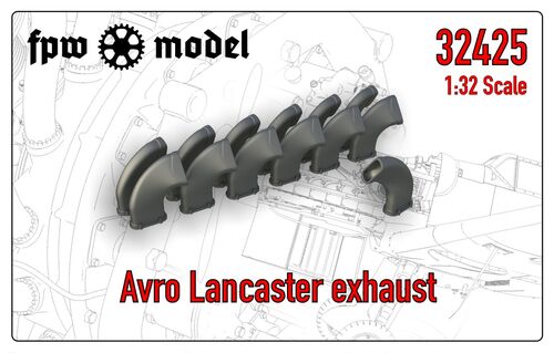 FPW Model 32425 Exhausts For Avro Lancaster (For 4 Merlin Engines)