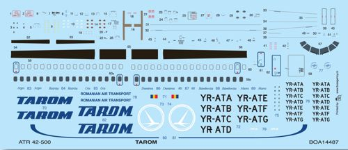 BOA Decals 14487 ATR-42-500 - TAROM Airlines (designed to be used with Italeri kits)