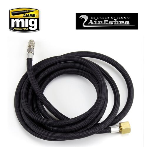 AMMO of Mig Jimenez 8659 8 Foot Quick Disconnect Braided Air Hose