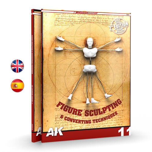 NEW! AK-Interactive 513 AK Learning 11: Figure Sculpting & Converting Techniques (Spanish)