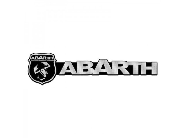 3D stiker za auto zvučnike - ABARTH