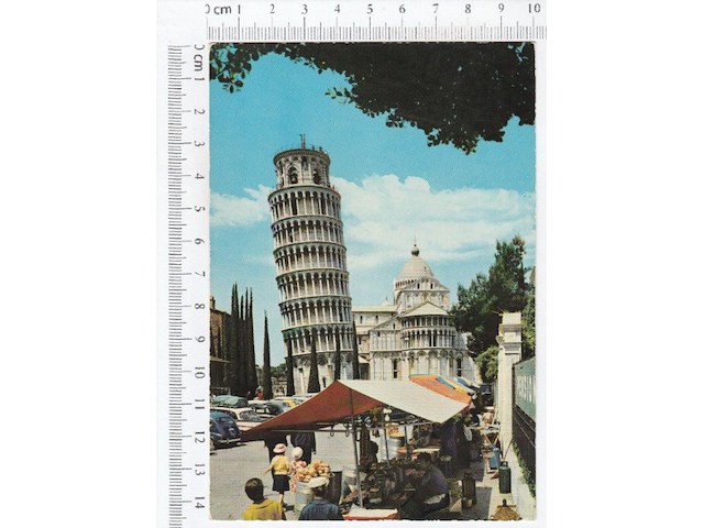Piza, Pisa-Leaning tower and main apse of the Cathedral
