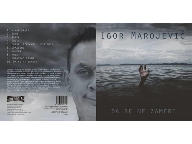 Igor Marojević – Da se ne zameri CD u Kartonu Nov