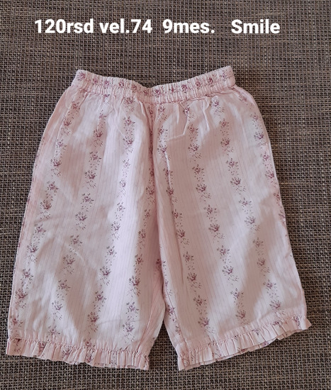 Dečje pantalone/bermude za bebe „Smile”.