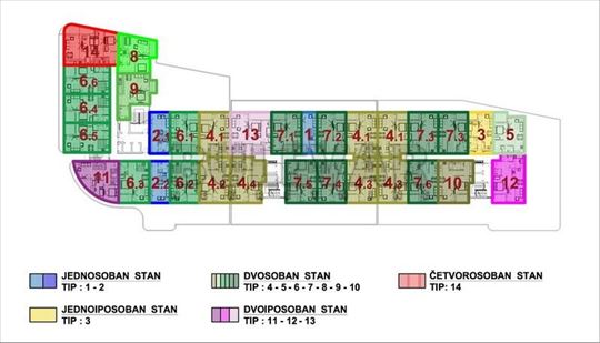Jednoiposoban stan u luksuznom stambeno-poslovnom