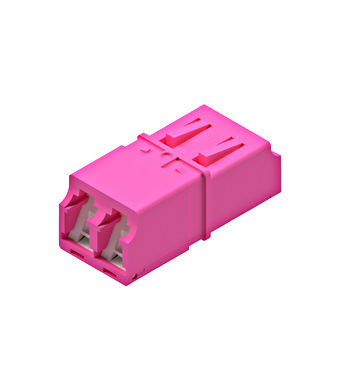 FO Adapter LCdx OM4,sa boč.prirubnicom,pastel roze,PREMIUM
LC/UPC duplex, sa bočnom prirubnicom