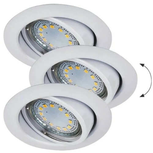 RABALUX Lite LED ugradni spot GU10 3x3W beli