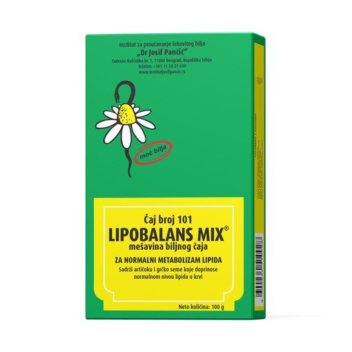 (101) LIPOBALANS MIX®-Meš. biljnog čaja za normalni metabolizam lipida a 100 g