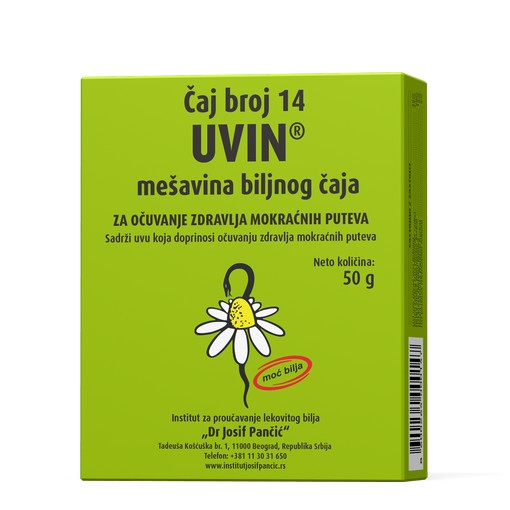 (14) UVIN® – Mešavina biljnog čaja za očuvanje zdravlja mokraćnih puteva a 50 g