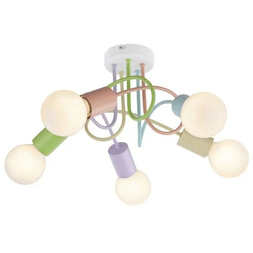 RABALUX Linett, plafonjera, E14 5X MAX 40W, multic