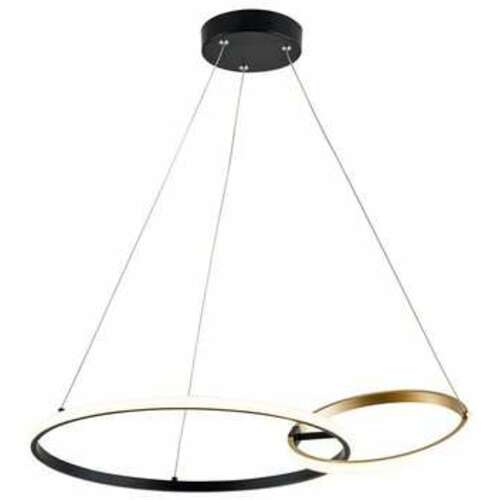 RABALUX Emilion, visilica ring crna/zlatna, LED 36W, 2150lm, 4000K, 62cm