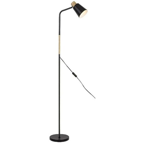 RABALUX Azim, crna metalna podna lampa, E27 1x40W, L40cm