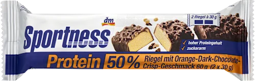 Sportness
Proteinska štanglica sa 50% proteina, sa ukusom pomorandže i tamne čokolade, 60 g