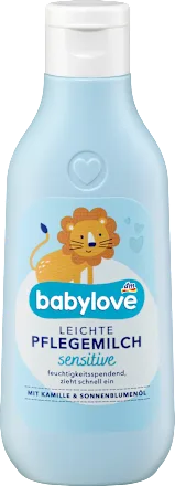 babylove
Mleko za telo sensitiv – sa kamilicom i uljem suncokreta, 250 ml