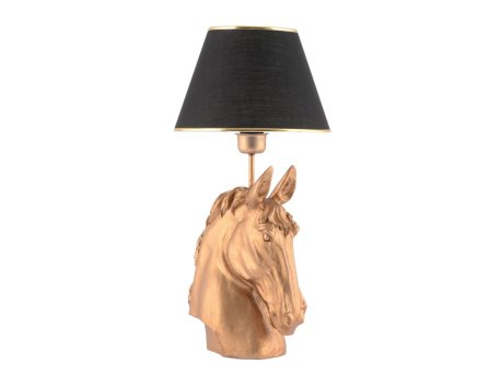OPVIQ Stona lampa Horse Black Gold OUTLET