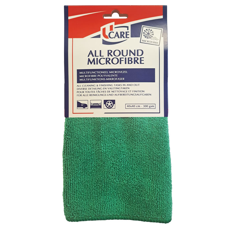 U CARE MIKROFIBER KRPA 40 X 40 CM, 300 G/M², ZELENA