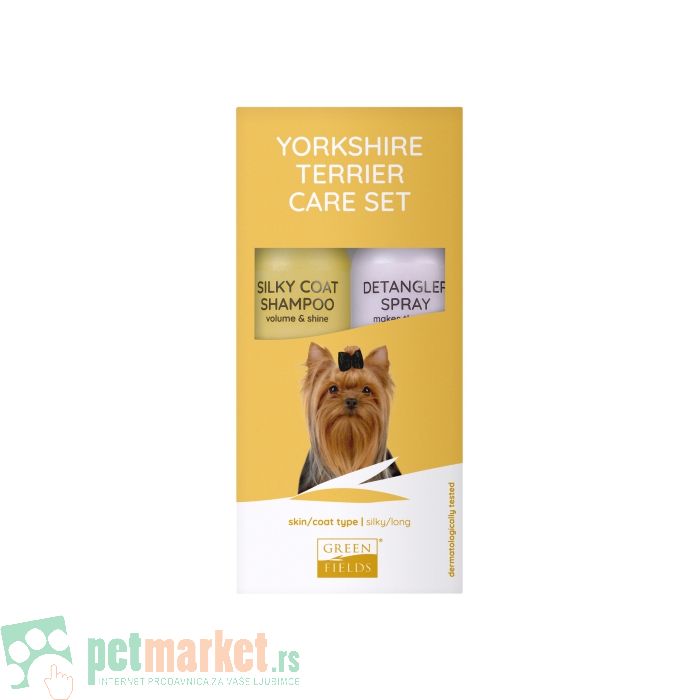 Greenfields: Set za negu duge dlake Yorkshire Terrier Care Set, 2x250 ml