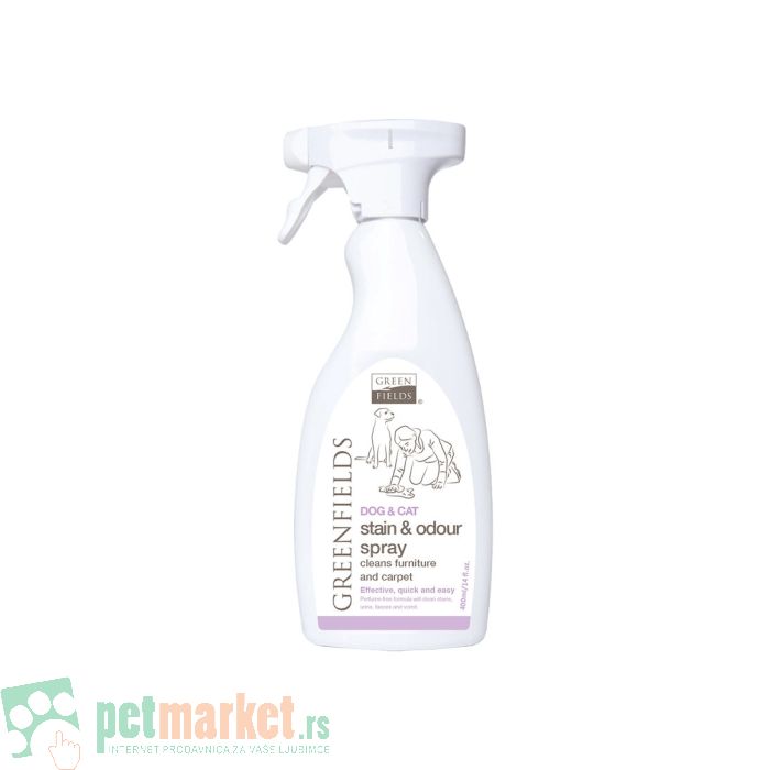 Greenfields: Sprej za uklanjanje fleka urina Stain And Odour Spray, 400 ml