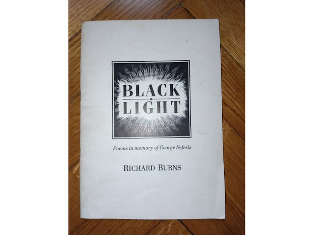 Richard Burns - Black Light - POSVETA I POTPIS PESNIKA