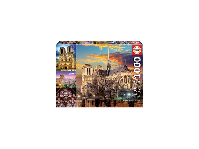 Puzla - Notre Dame Collage, 1000 pcs