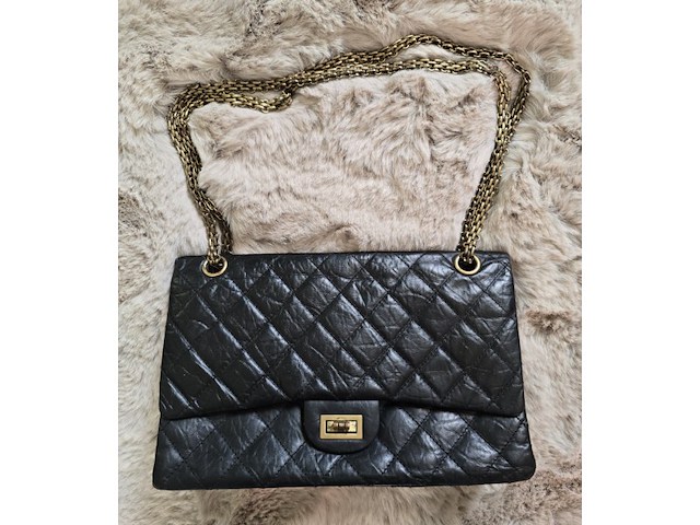 CHANEL 2.55 reissue flap aged skin torba