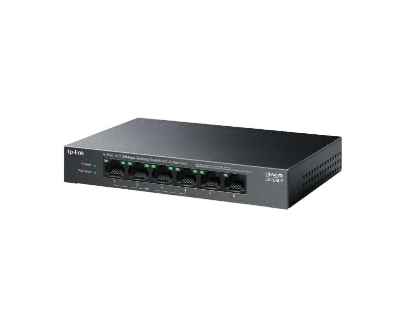 TP-LINK_ LS106LP(UN) 6-port 10/100mbps Desktop switchID: EK000819574
