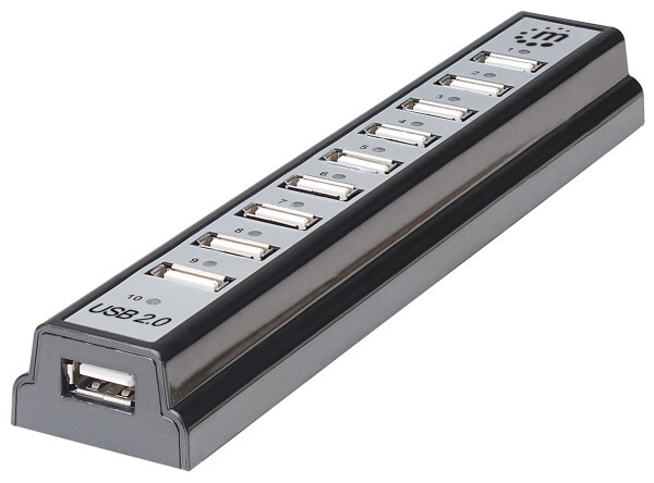 USB HUB 10port Manhattan 161572 2.0/480Mbps/CrniID: EK000819455