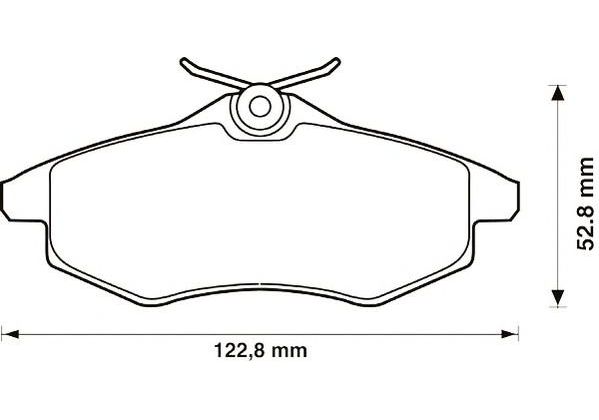 Pločice prednje JURID 573083J C2 C3