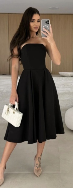 Svečana haljina top sa raskošnim padanjem