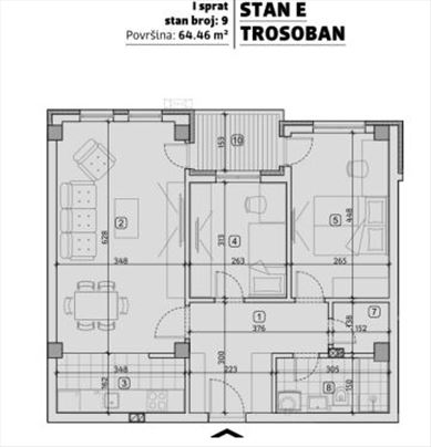 Moderan stambeni kompleks sa PDV-om smešten u mirn