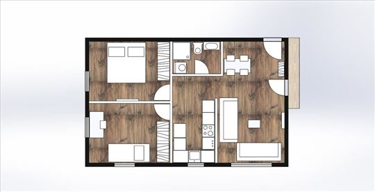 Dvoiposoban stan u novogradnji sa PDV-om, Donja Vr