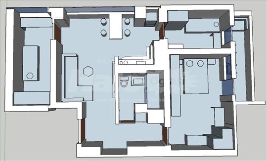 4 sobe, može zamena,free parking,zelenilo, osunčan