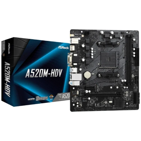 MB AM4 ASRock A520M-HDV 90-MXBE50-A0UAYZÂ Â Â