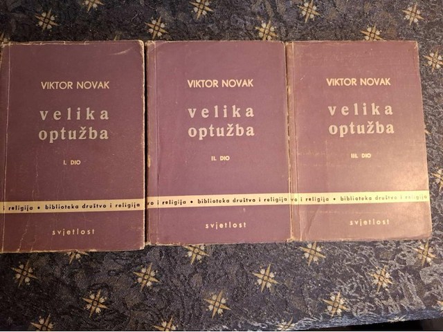 V. Novak - Velika optužba, 1 - 3, Sarajevo, 1960.