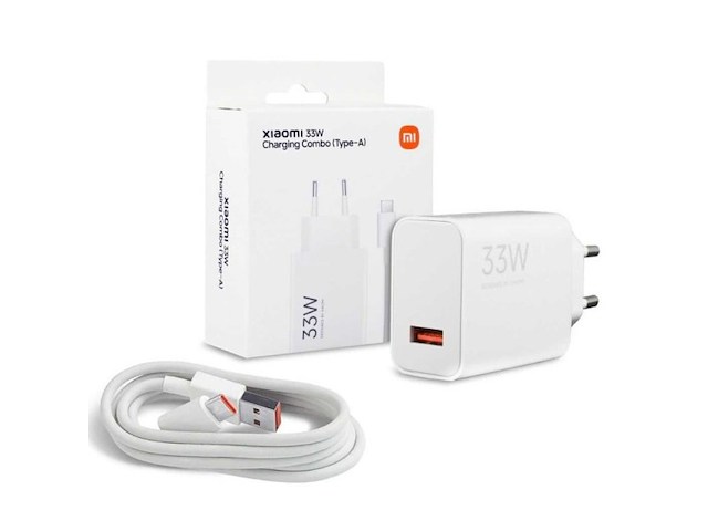 Brzi Xiaomi 33W Charging Combo USB Type-A + kabl USB C!