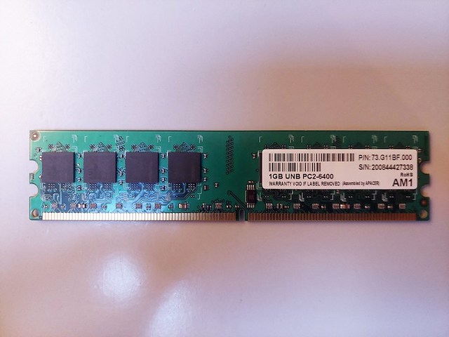 A1 RAM DDR2 1GB UNB PC2-6400