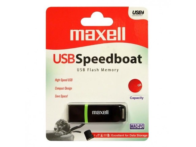 Maxell 32GB Speedboat USB 3.1 Black