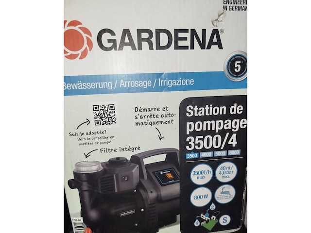 BASTENSKA PUMPA GARDENA 3500/4E-NOVO!