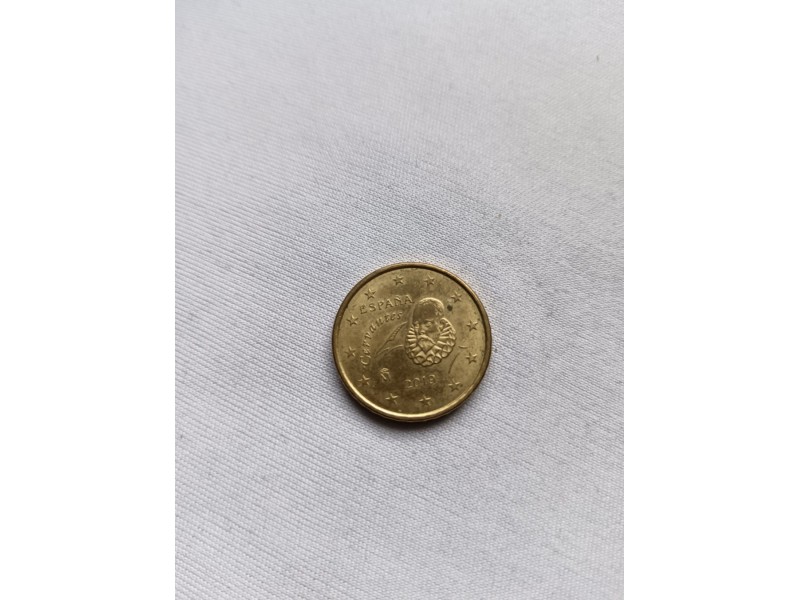 Шпанија 10 центи,2019 год.ковнички сјај