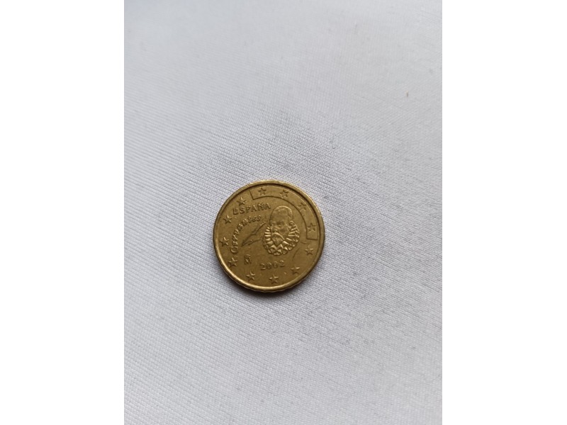Шпанија 10 центи,2002 год.лепа