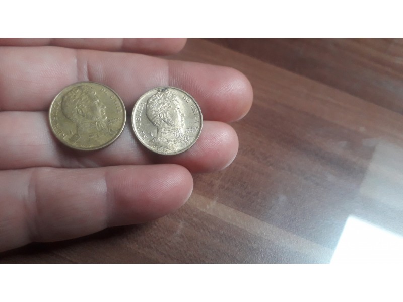 Chile 10 Pesos 1997,1998