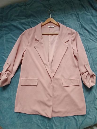 Top Trendy italijanski prljavo roze sako, M-L