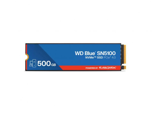 SSD WD Blue SN5100 500GB M.2 2280 PCIe Gen4 x4 NVMe QLC 3D' ( 'WDS500G5B0E-00CPE0' )