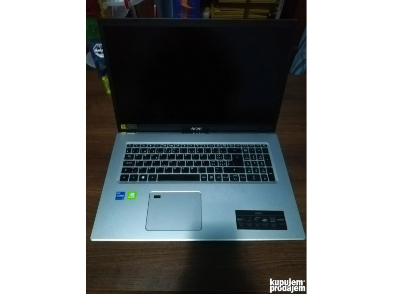 Acer 17.3"FullHD IPS i5-1135G7 GeForce MX350 8GB DDR4