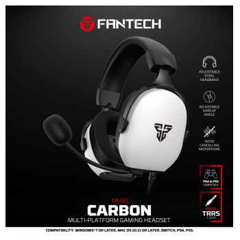 Slusalice Gaming Fantech MH92 Carbon crne