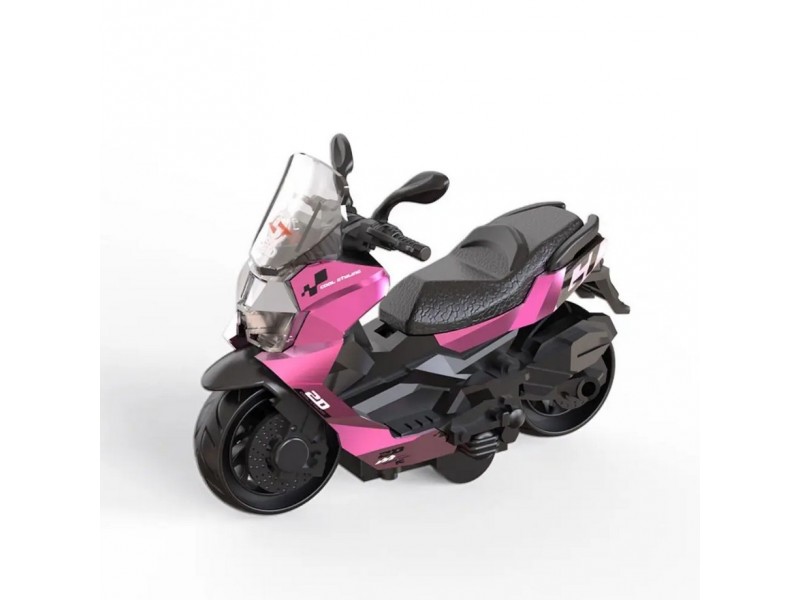 Skuter motocikl igračka, roze, 13 cm