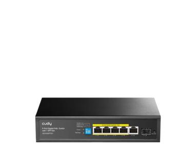 CUDY Svič 10/100/1000 5-port Cudy GS1005PTS1 4xPoE+ sa 1 SFP port/120W