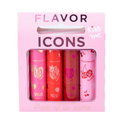 Balzam za usne set 4 - Sweet Fruits, Flavor Icons