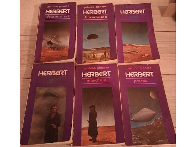 FRENK HERBERT peščana planeta komplet 1-6