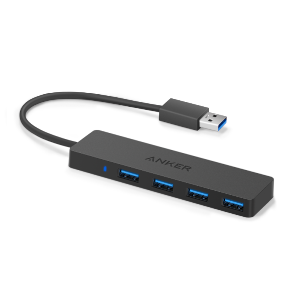 ANKER 4-Port Ultra Slim USB 3.0 Data Hub B2C Black